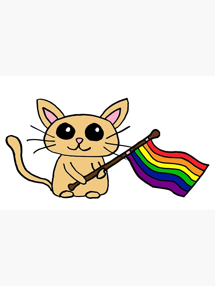 "Pride Cat" Poster by dansingsun | Redbubble