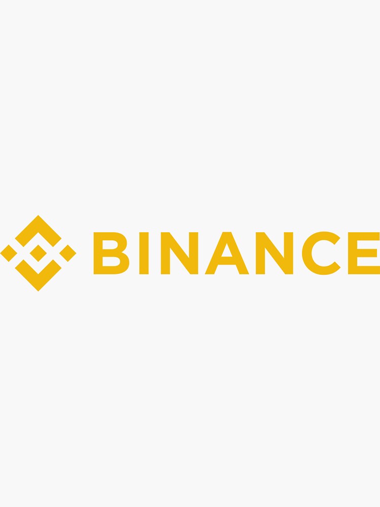 "Binance crypto trade coin " Sticker for Sale by Noshiworld | Redbubble