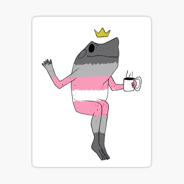 "Demi-girl pride frog" Sticker for Sale by Bootsie6605 | Redbubble