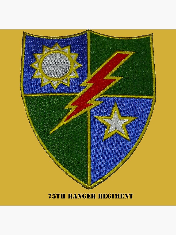 "75TH RANGER REGIMENT" Poster by militarygifts | Redbubble