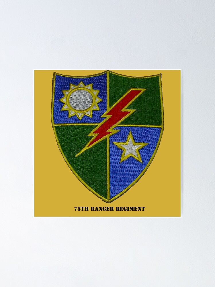 "75TH RANGER REGIMENT" Poster by militarygifts | Redbubble
