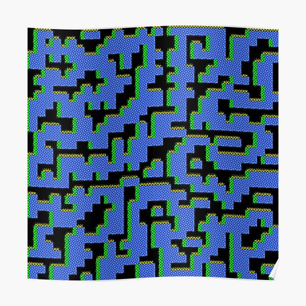 "Maze pixel art" Poster for Sale by Shirtilike | Redbubble