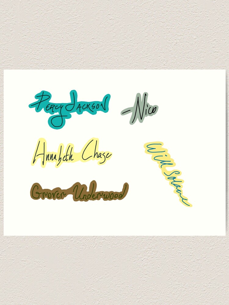 "PJO/HOO Signatures || Percy Jackson, Annabeth Chase, Nico di Angelo ...
