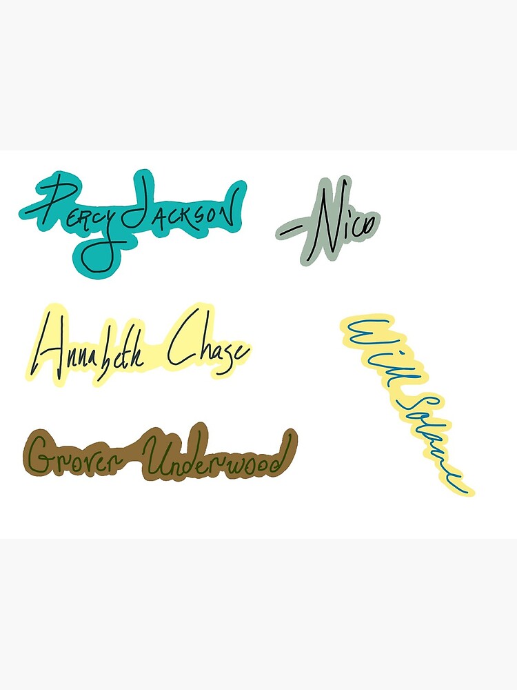"PJO/HOO Signatures || Percy Jackson, Annabeth Chase, Nico di Angelo ...
