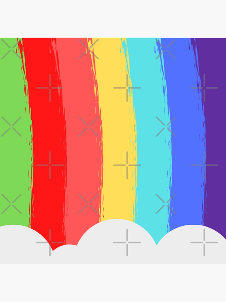 "rainbow pallet design" Sticker for Sale by cozyland | Redbubble