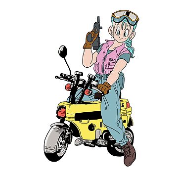 " Bulma Motorcycle Dragon Ball" Photographic Print for Sale by La ...