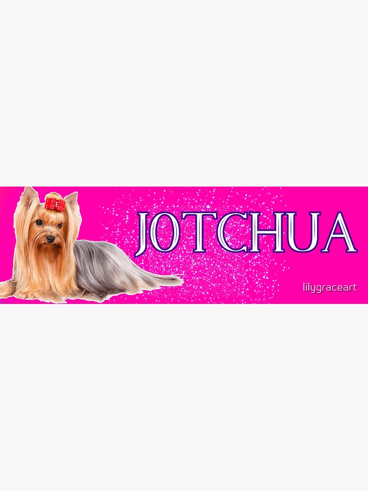 "JOTCHUA" Sticker by lilygraceart | Redbubble