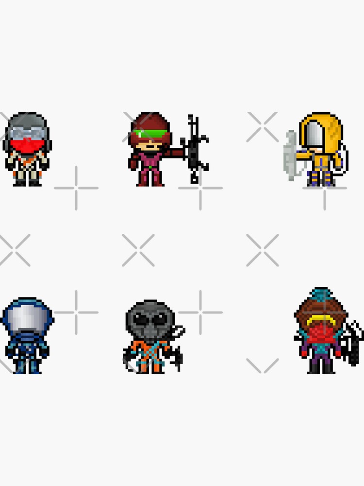 "Pixel Joe Sticker Set VI" Sticker for Sale by Pixelfig | Redbubble