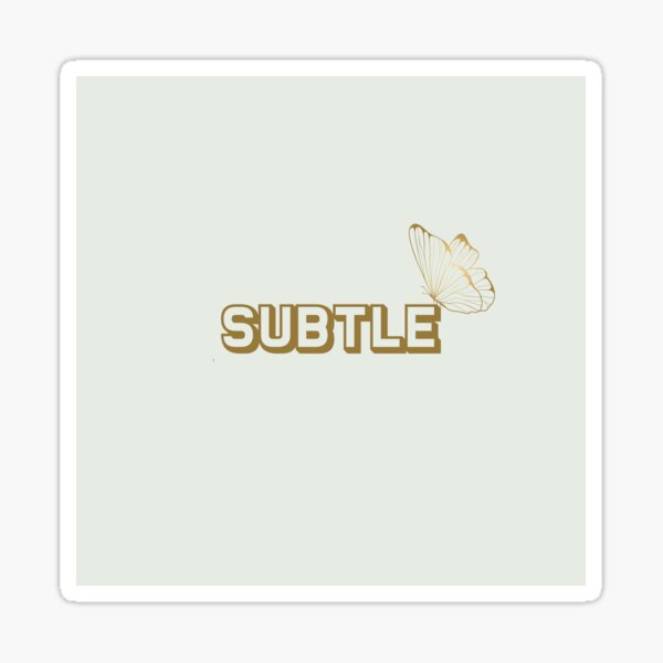 "Minimal Subtle Typography" Sticker for Sale by imsaldesign | Redbubble