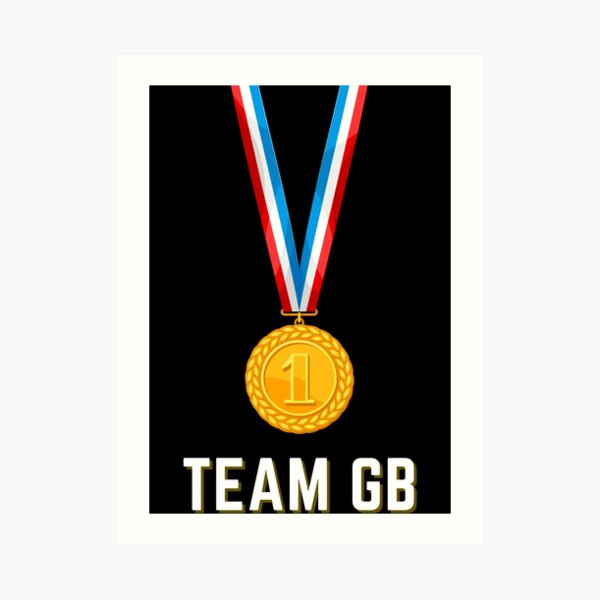 "Team GB Gold Medal " Art Print by Imemewell | Redbubble