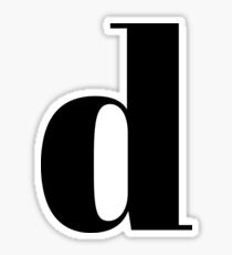 Letter D: Stickers | Redbubble