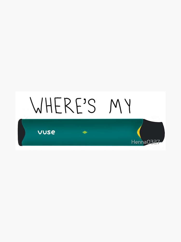 "Wheres my vuse" Sticker for Sale by Henna0327 | Redbubble