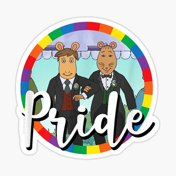 "Arthur Ratburn Pride" Sticker for Sale by Tayeb-Mouzoun | Redbubble