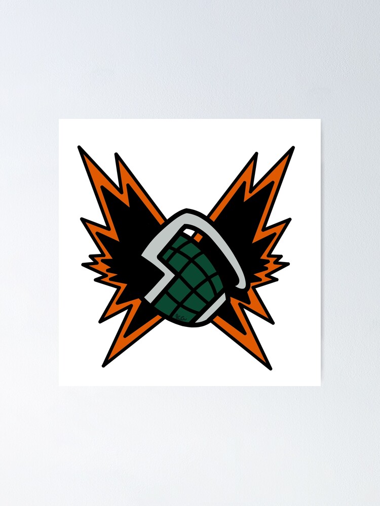 " minimalist Bakugou Katsuki logo" Poster by Carito-xpress- | Redbubble