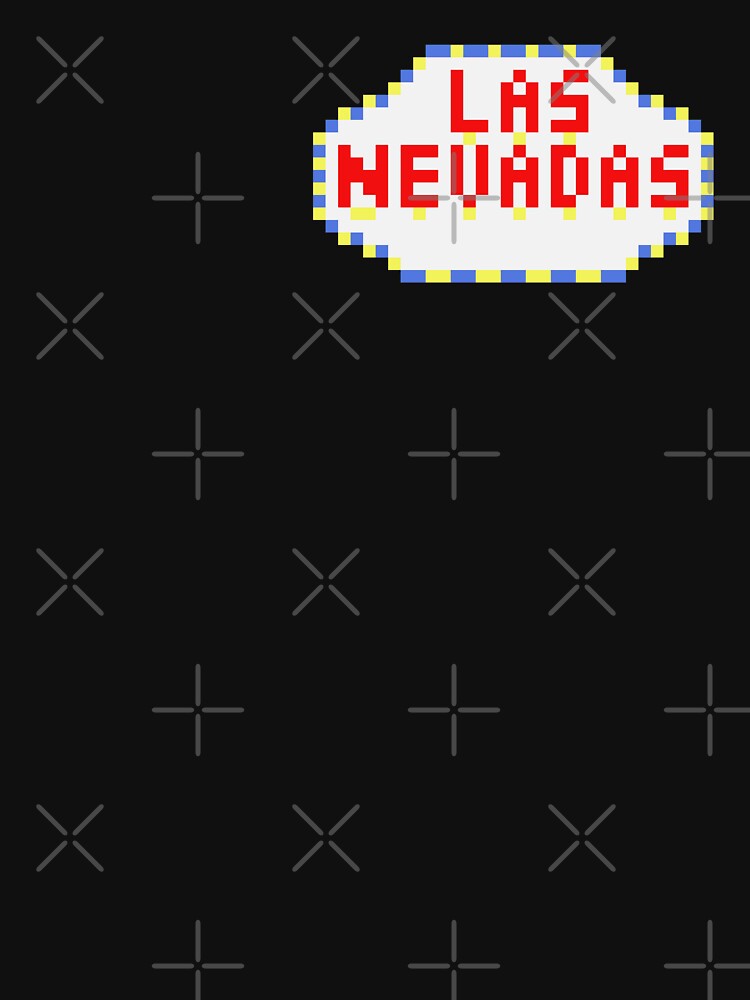 "Las Nevadas Sign Pixel Art Black (Dream SMP)" T-shirt for Sale by ...