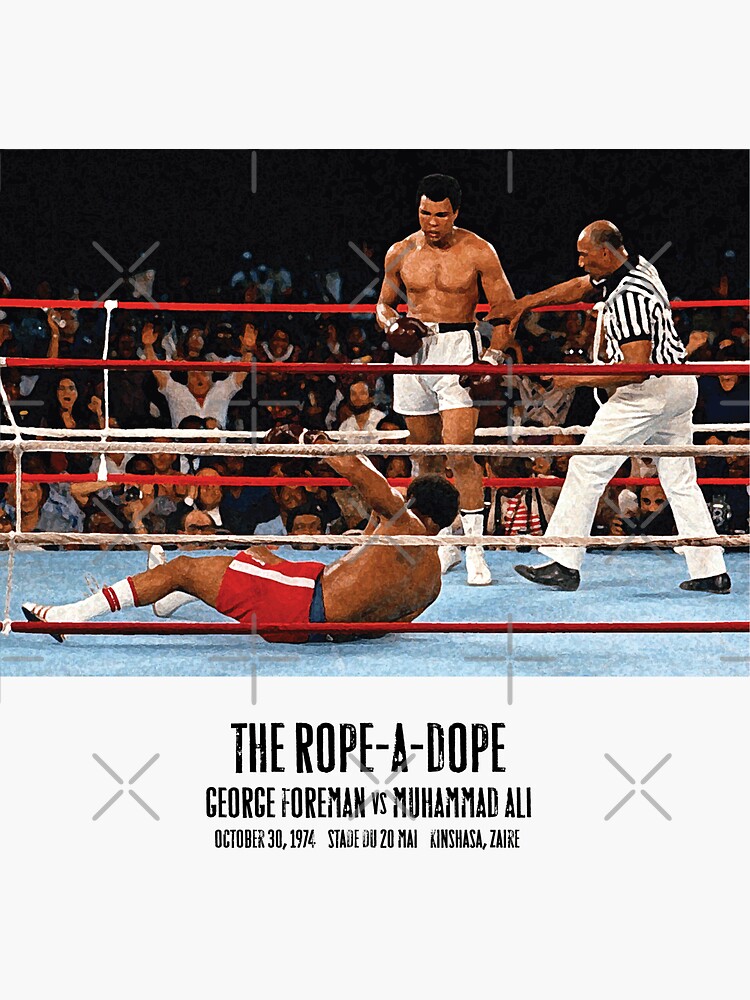 "The Rope-A-Dope" Sticker by KiyoMasaMartine | Redbubble