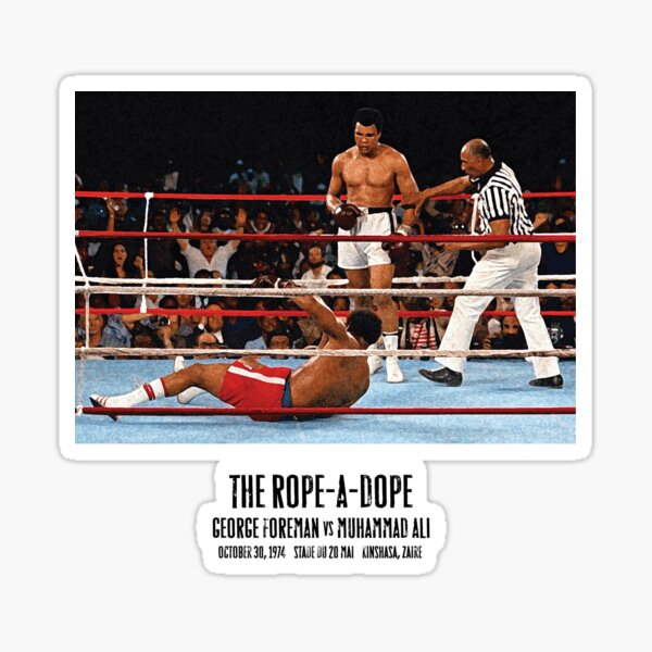 "The Rope-A-Dope" Sticker by KiyoMasaMartine | Redbubble
