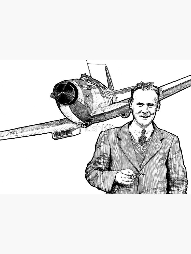 "R.J. Mitchell & the Supermarine Spitfire" Poster for Sale by HushKit ...
