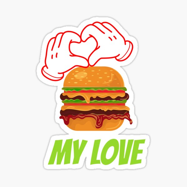 "MY LOVE" Sticker for Sale by fatmh1403 | Redbubble