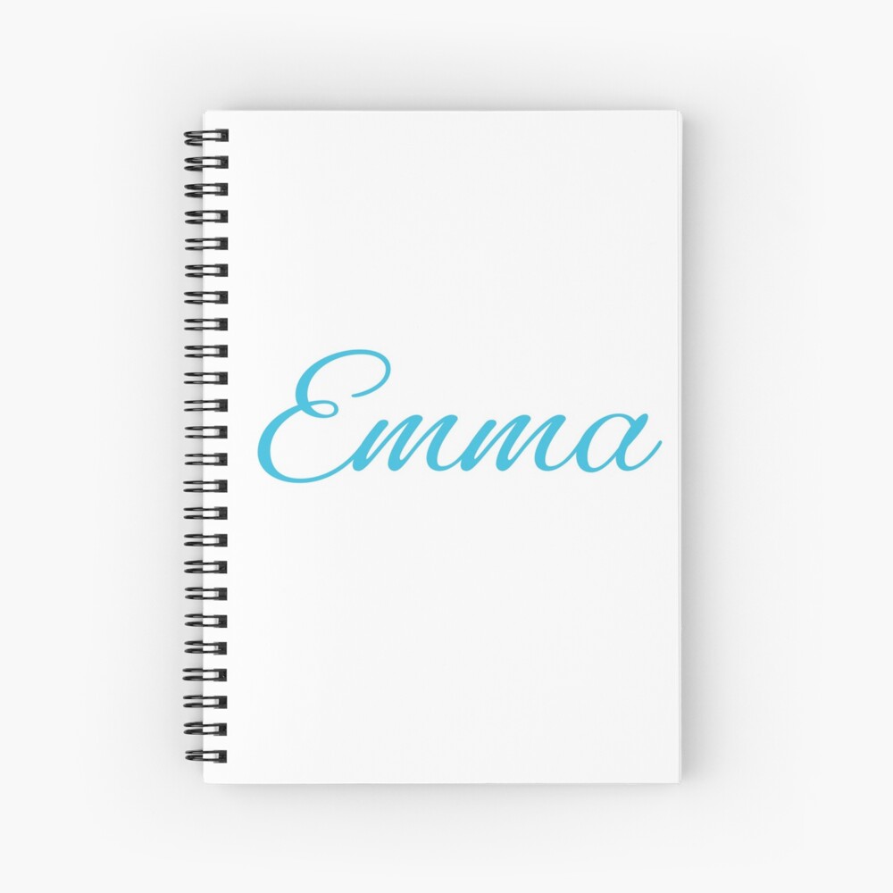 "Blue Cursive Emma" Sticker for Sale by Shep68 | Redbubble