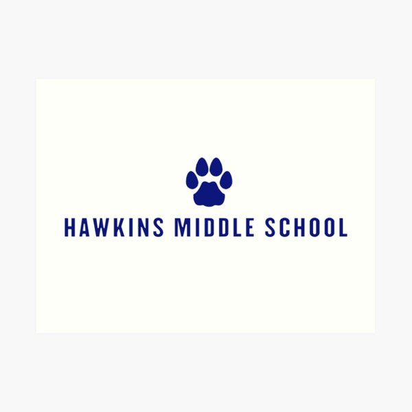 "Stranger Things School logo" Art Print by olivergraham | Redbubble