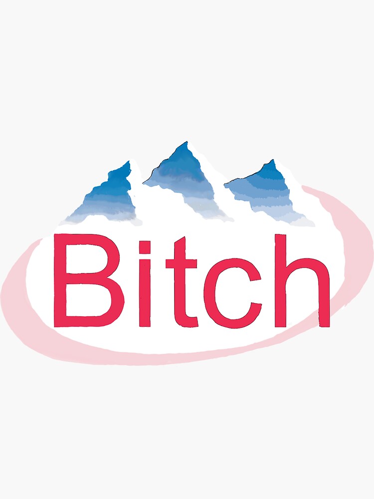 "bitch logo" Sticker for Sale by miridesigns | Redbubble