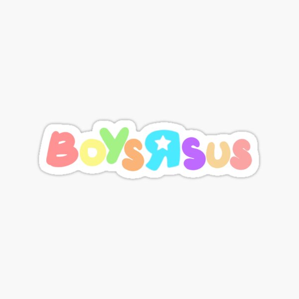 "boys r sus" Sticker for Sale by cherryana | Redbubble