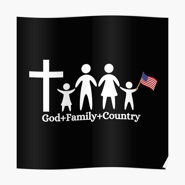 "Vintage God Family Country Typography " Poster by garniturex | Redbubble