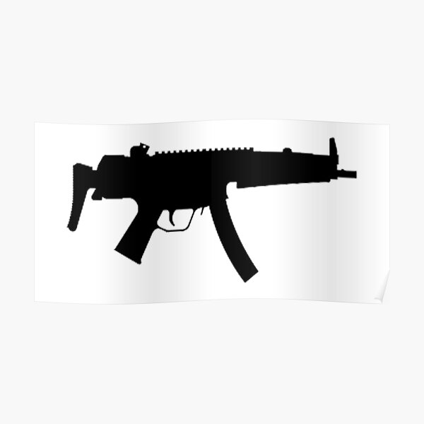 "MP5 Gun Rifle Original T-Shirt Sticker Mask" Poster by Mobsey | Redbubble