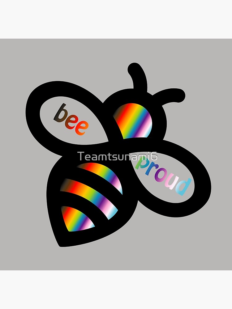 "Bee Proud - POC Inclusive LGBT Flag bees" Poster by Teamtsunami6 ...