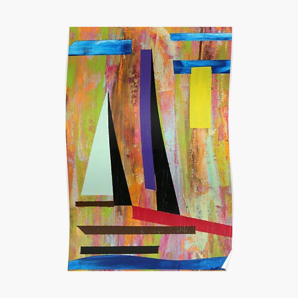 "Sailing Sailing Ships Abstract Art by ArtCell. Graphic design. Modern ...
