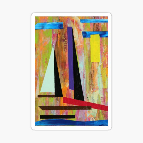 "Sailing Sailing Ships Abstract Art by ArtCell. Graphic design. Modern ...