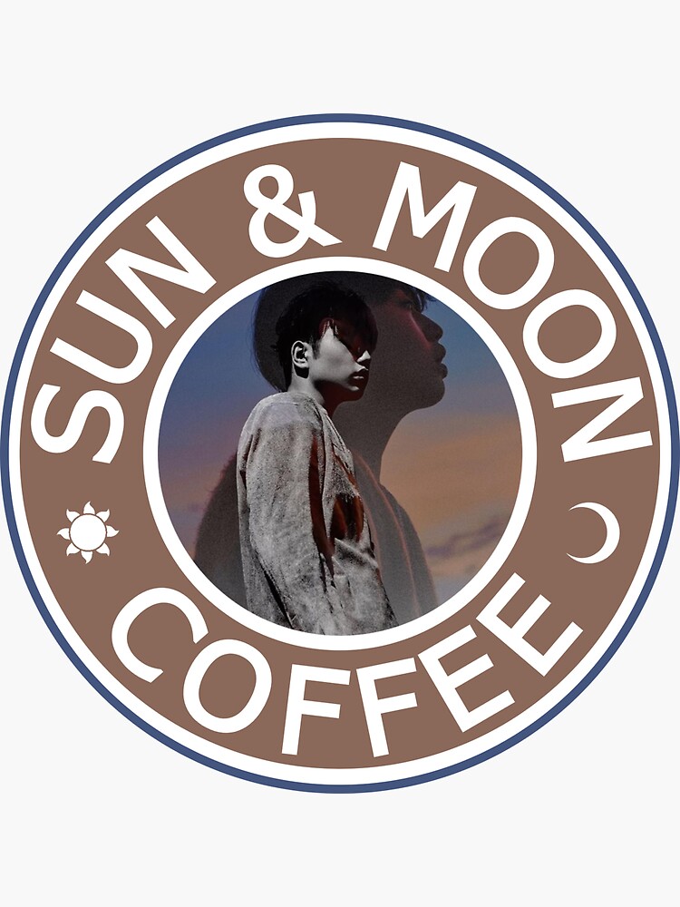 "Sam Kim Sun and Moon Starbucks Logo" Sticker for Sale by rach591 ...