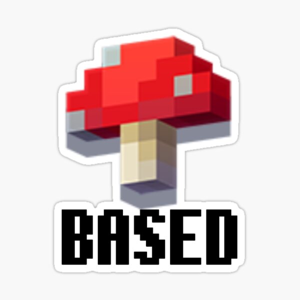 Pegatina «Minecraft basado en hongos» de kllcnt | Redbubble