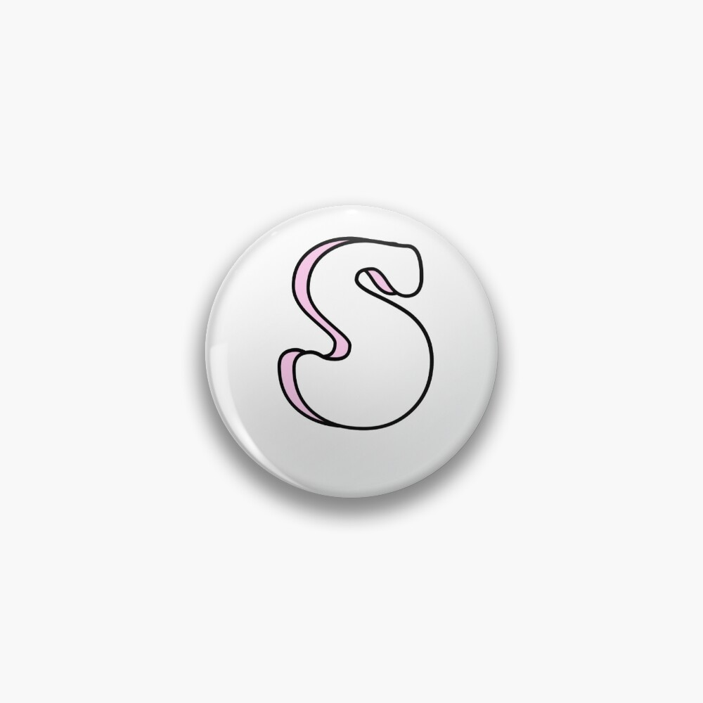 "Letter S - Pink" Sticker for Sale by monica doodles | Redbubble