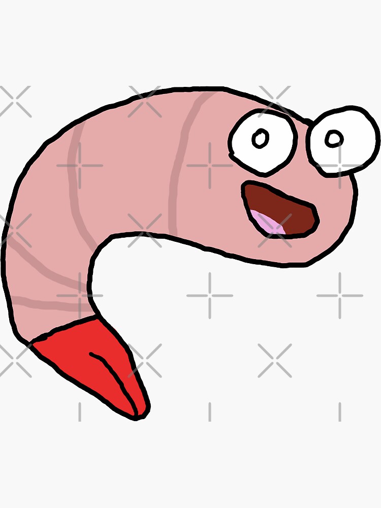 "lil shrimp" Sticker for Sale by 7jim77 | Redbubble