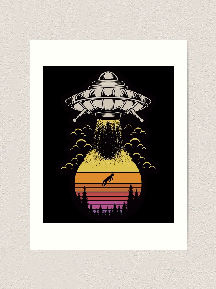 "UFO Alien Abduction" Art Print for Sale by BuyTattooArt | Redbubble