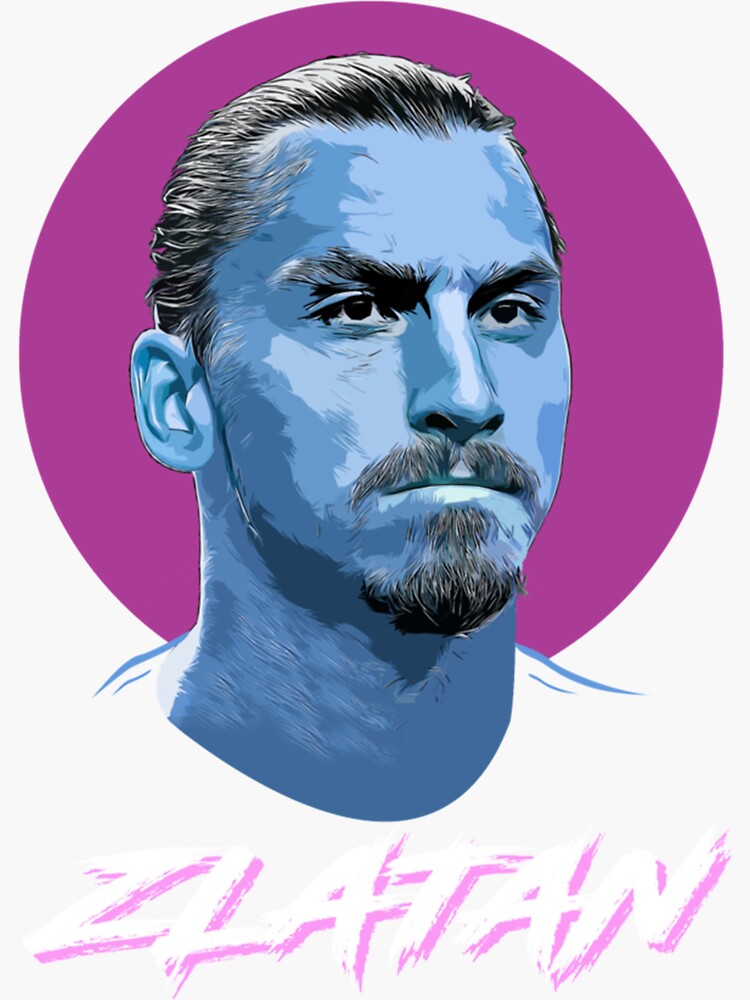 "Zlatan Ibrahimovic" Sticker for Sale by HelgaVollmer | Redbubble