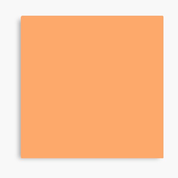 Plain Pastel Orange Canvas Prints | Redbubble