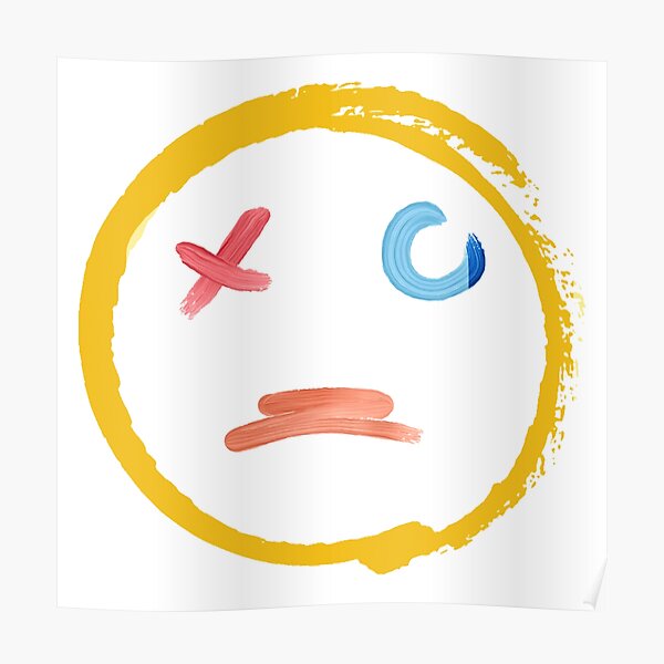 "Sad Face" Poster for Sale by Remorem | Redbubble