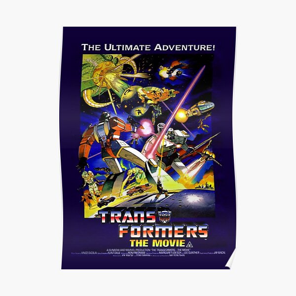 "Vintage Transformers The Movie" Poster for Sale by planetcybertron ...