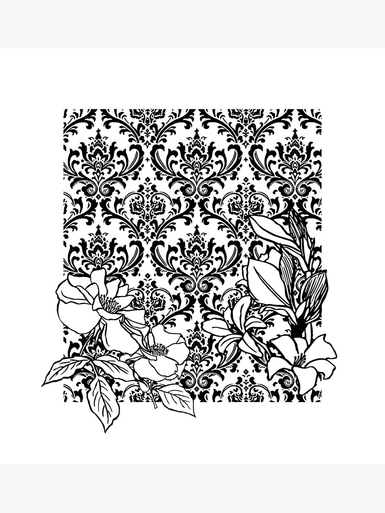 "Mono Flower 2" Poster for Sale by OhzArt | Redbubble