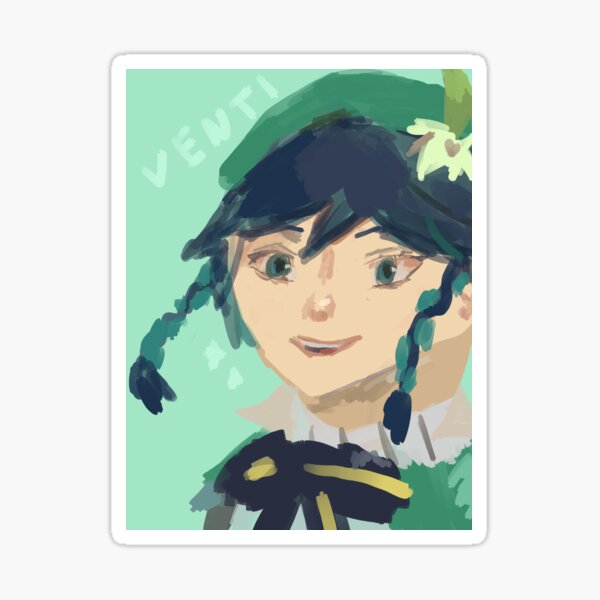 "Genshin Impact Venti" Sticker for Sale by Thunderduck | Redbubble