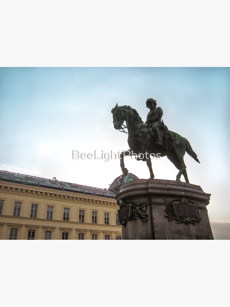 "Horse Statue at Vienna Opera House (Staatsoper)" Poster for Sale by ...