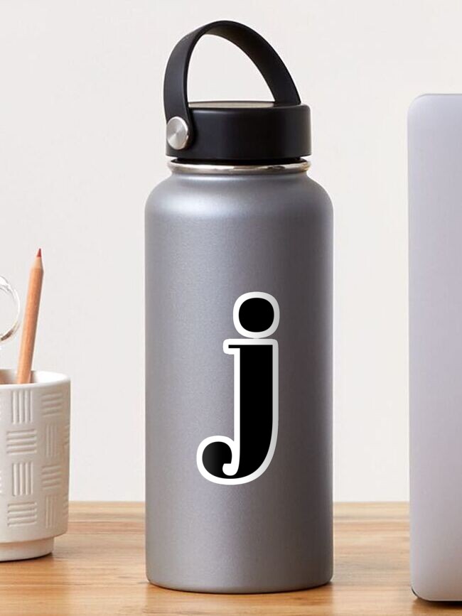 ""j" initial" Sticker for Sale by gracehertlein | Redbubble