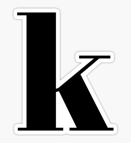 K Stickers | Redbubble