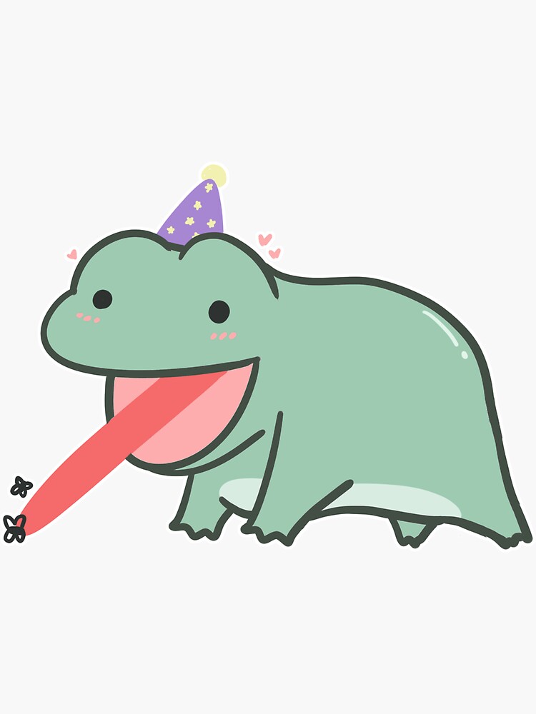 "Cute Derpy Frog" Sticker for Sale by PEACHHHBOO | Redbubble