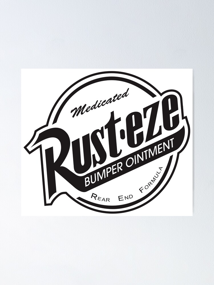 Póster «Logotipo Rust-eze Negro Sólido» de akbarfatts | Redbubble