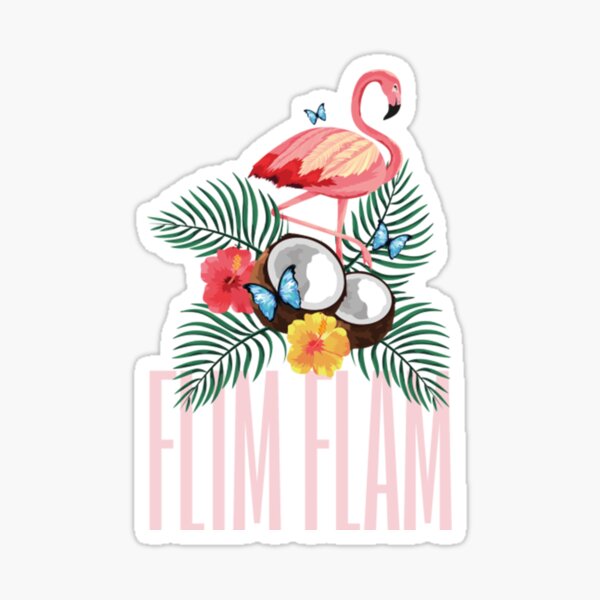 "flam Mr Flim Flam " Sticker for Sale by WelcomeToMarlon | Redbubble