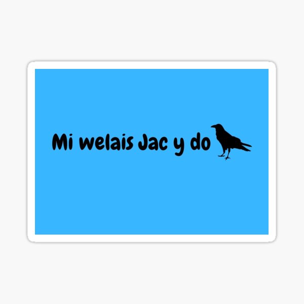 "Jac y do" Sticker for Sale by Cerys85 | Redbubble